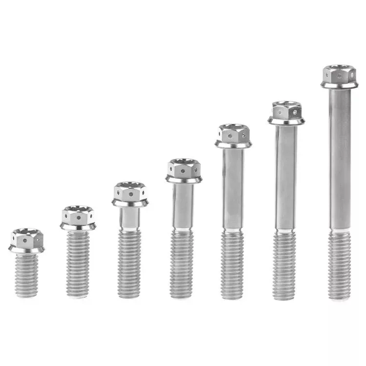 M6 M8 M10 Din 6921 Titanium Screw Hex Washer Head Flange Bolt - Buy Head Flange Bolt,Hex Washer ...
