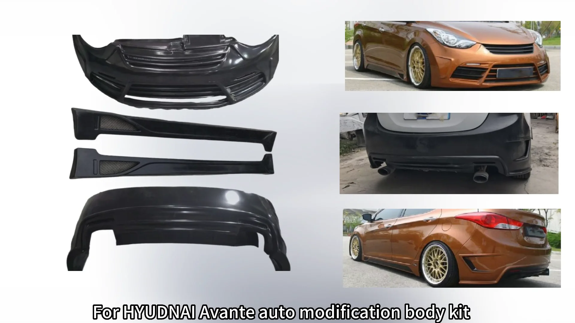 Aftermarket Parts Body Kit Abs Car Front Bumper For Hyundai Avante Type ...
