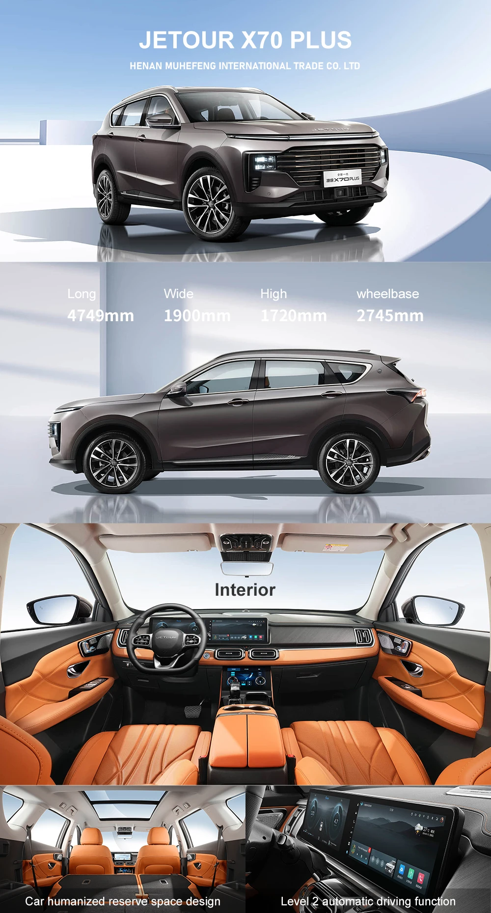 Jetour X70 Plus 2025 Engine 2.0T Turbo Chinese Petrol Cars Automotive ...