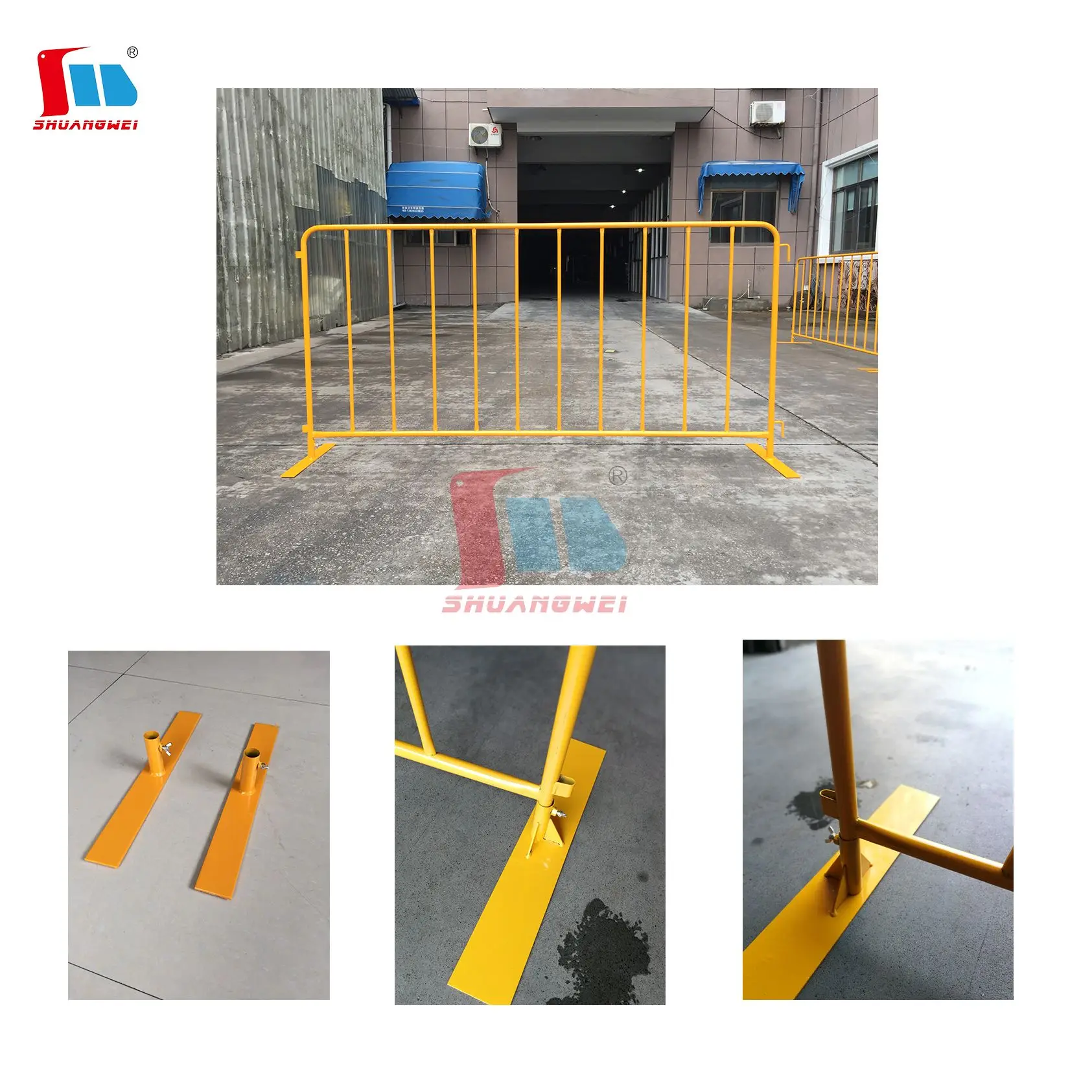 Customize Outdoor Stand Queue Steel Pedestrian Wall Barricades Barrier ...