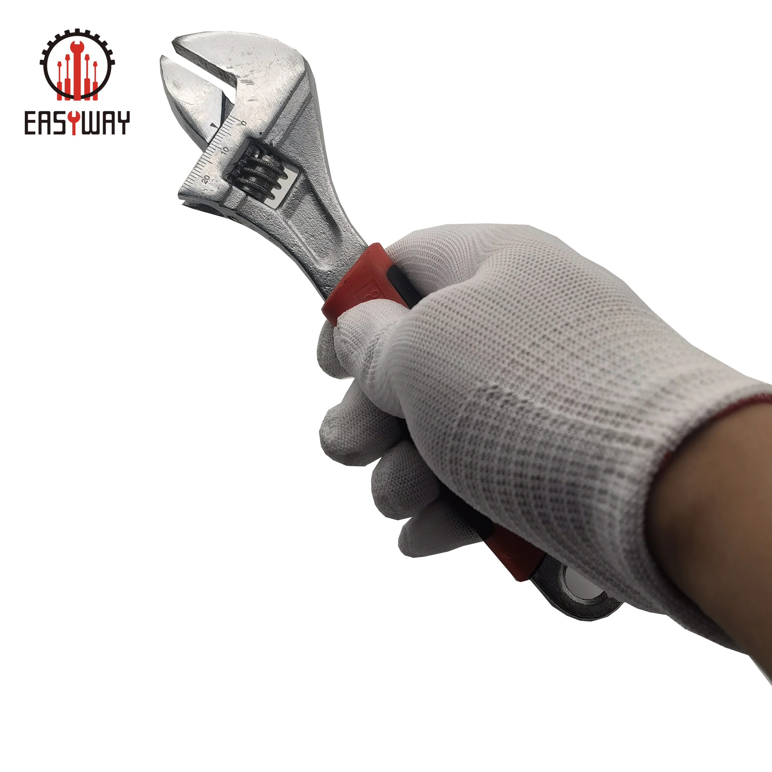 6 8 10 12 Inch Plastic Handle High Carbon Steel Adjustable Wrench ...