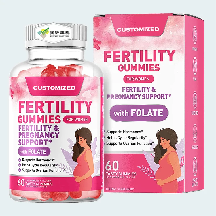 Pcos Fertility Folate Gummies - Support Healthy Pregnancy