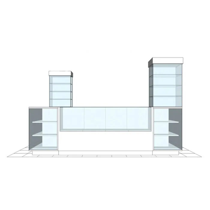 Bespoke Shopping Mall Kiosk Display Counter Retail Showcase Store ...