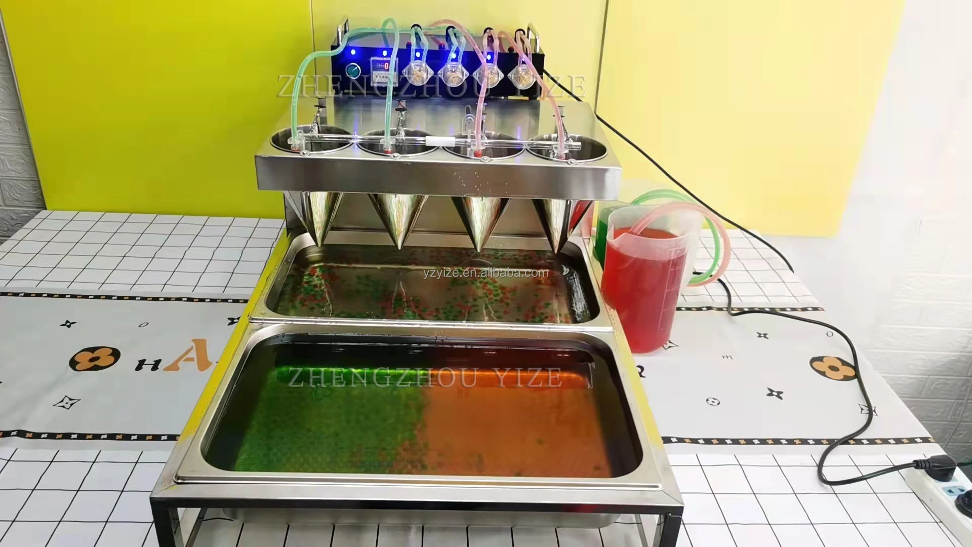 Small Jelly Pearl Ball Popping Bubble Boba Making Machine