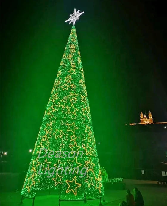 Giant Outdoor Lighting Christmas Trees by Deasonlighting