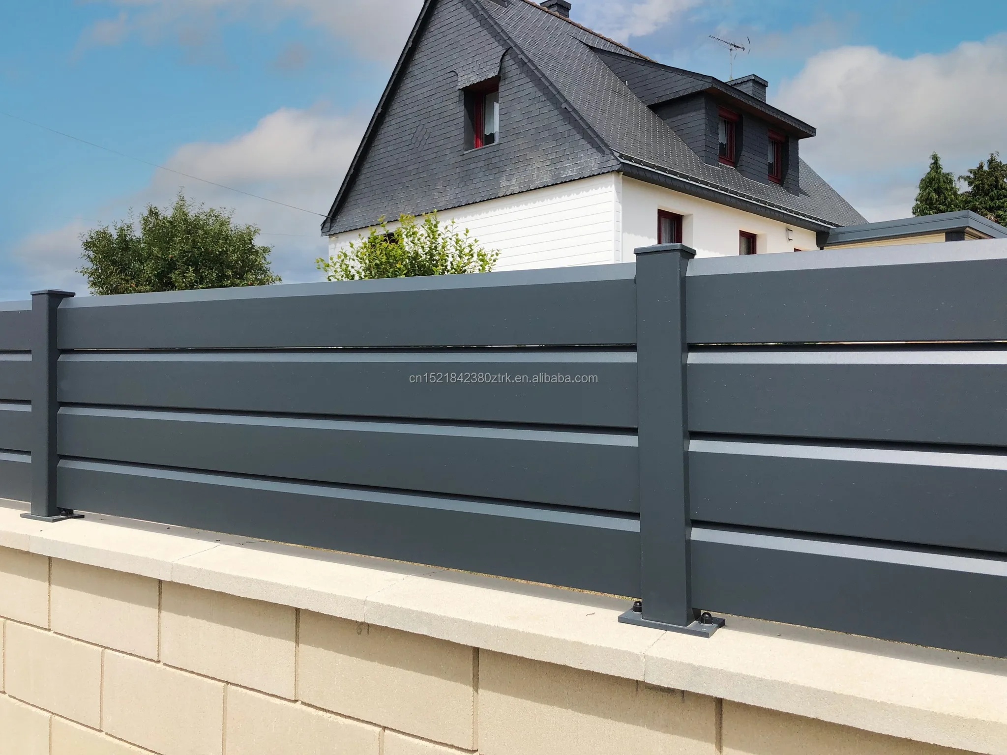 European Design Metal Garden Fence Panel And Post Factory Price ...