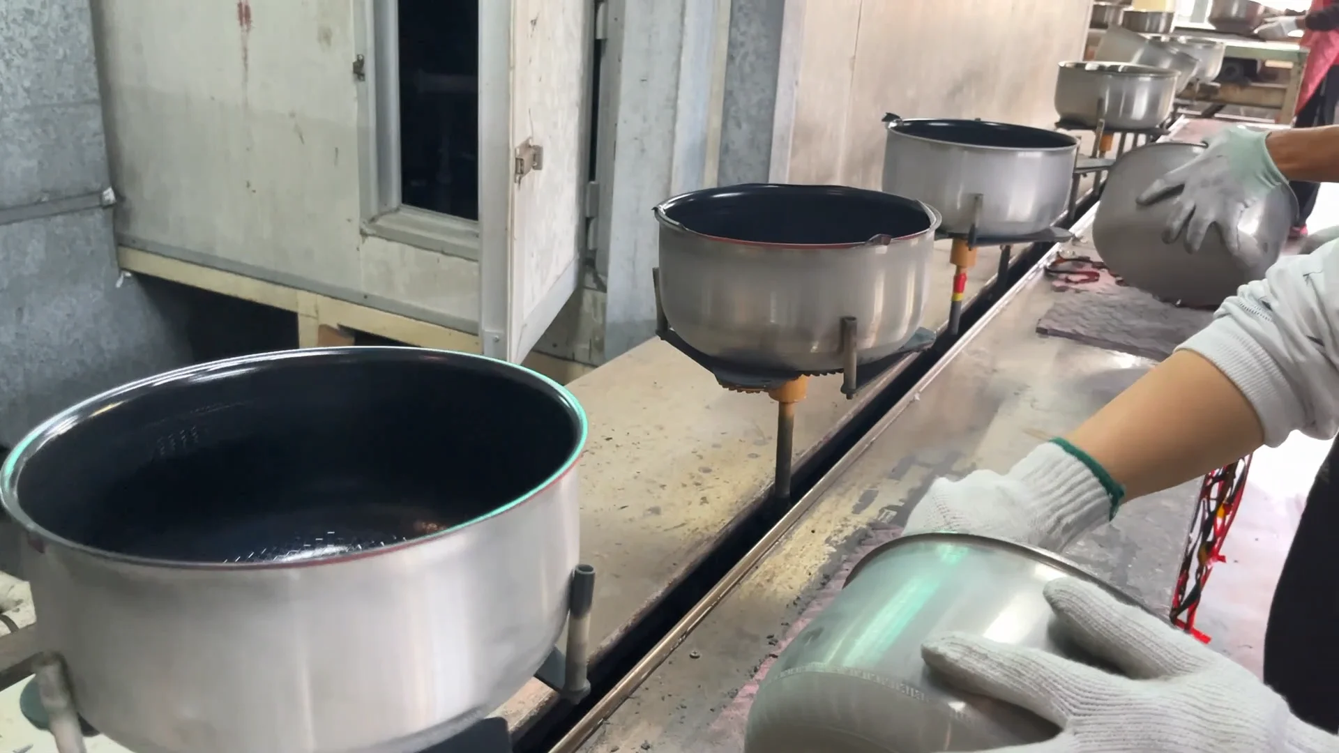 Food Grade Stainless Steel Double Etching Soup Pot Ceramic Interior ...