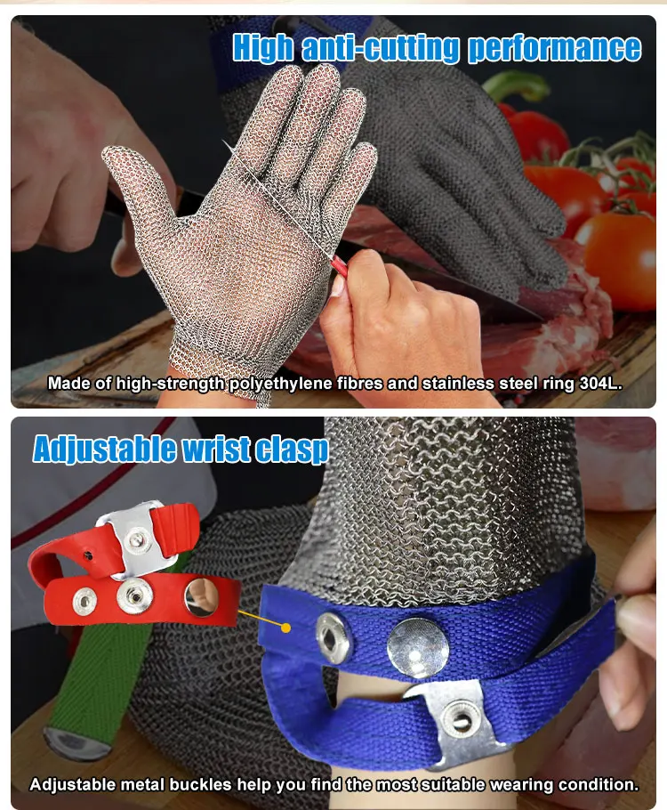 Custom Butcher Protective Safety Machine Meat Cutting Cut Resistant ...