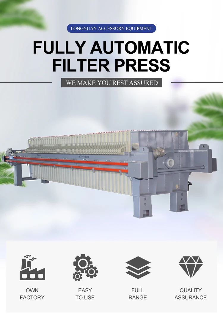 High Efficiency Diaphragm Filter Press For Sewage Treatment Used In ...