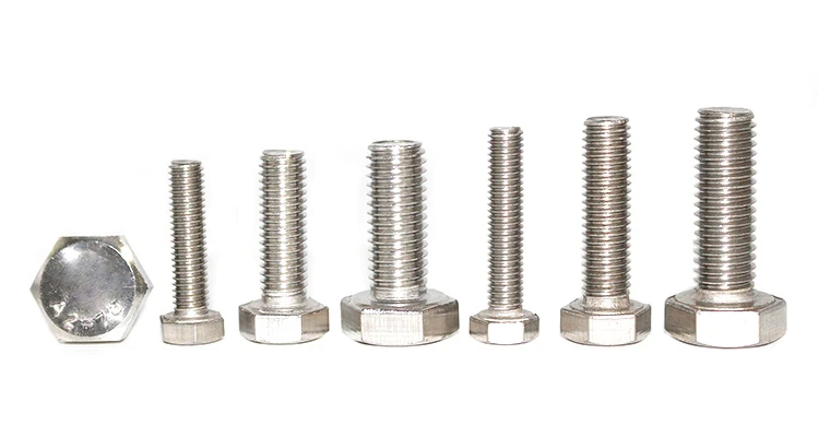 Din933 Din931 Stainless Steel 304 316 A2-70 A4-80 Hex Screw Hex Head Bolt 1/4 5/8 Unc Hexagon ...