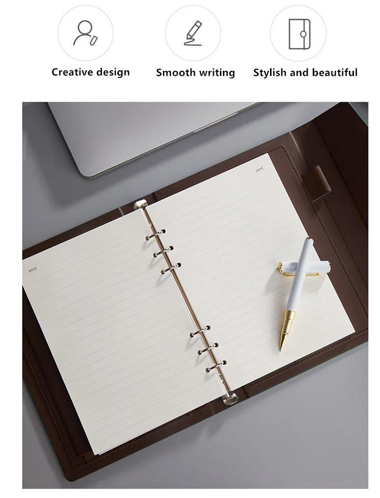 Executive Planner Notebook - Loose Leaf Diary with Buckle