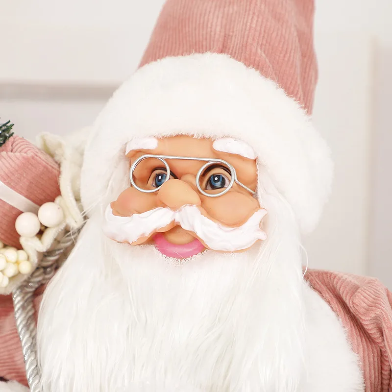 Hot Selling Pink Plush Santa Claus Doll Santa Claus Figure Home ...