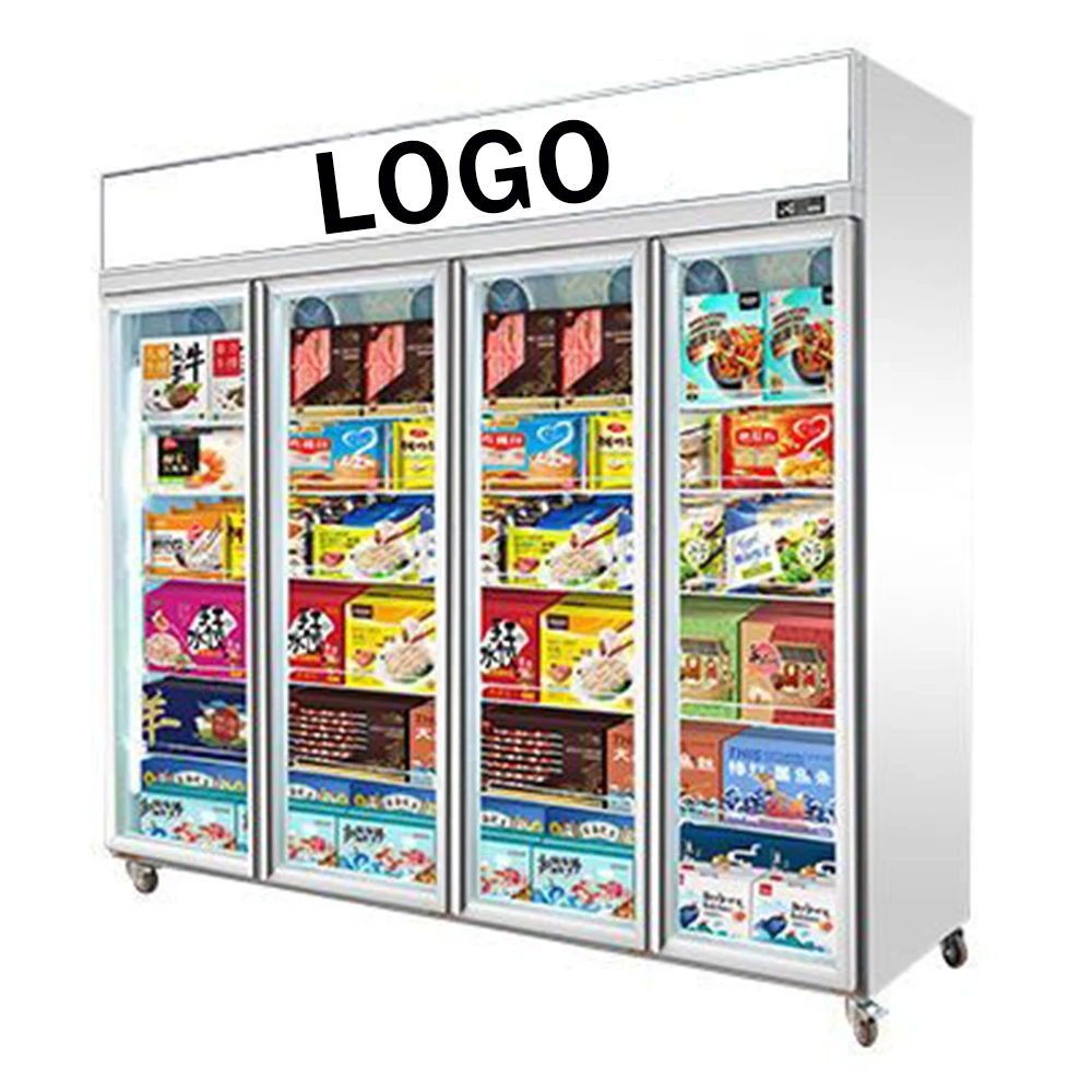 Commercial Retail Glass Door Chiller Drink Cooler Custom Fridge ...