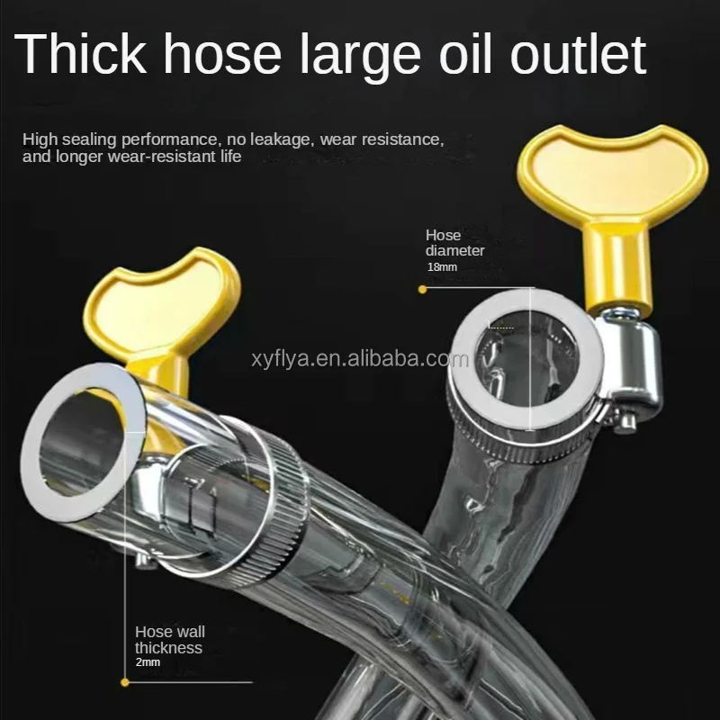 High Flow Siphon Hand Pump Portable Manual Car Fuel Transfer Pump For ...