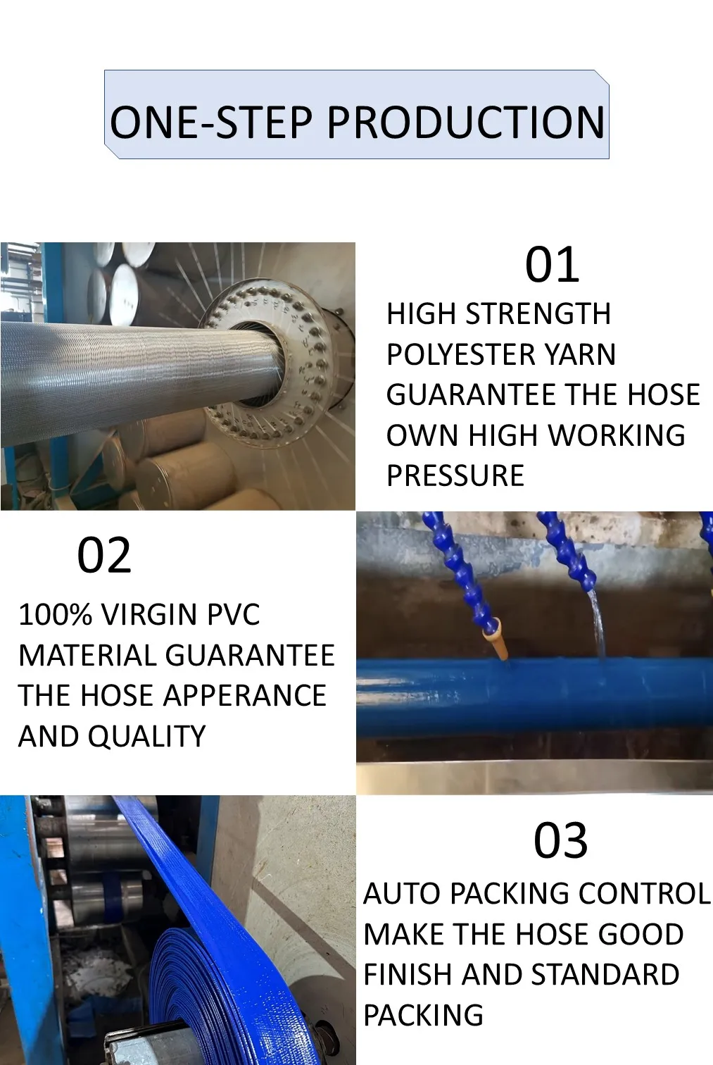 Different Types of PVC Water Layflat Discharge Hose Plastic Lay Flat Delivery Pipe Agricultural ...