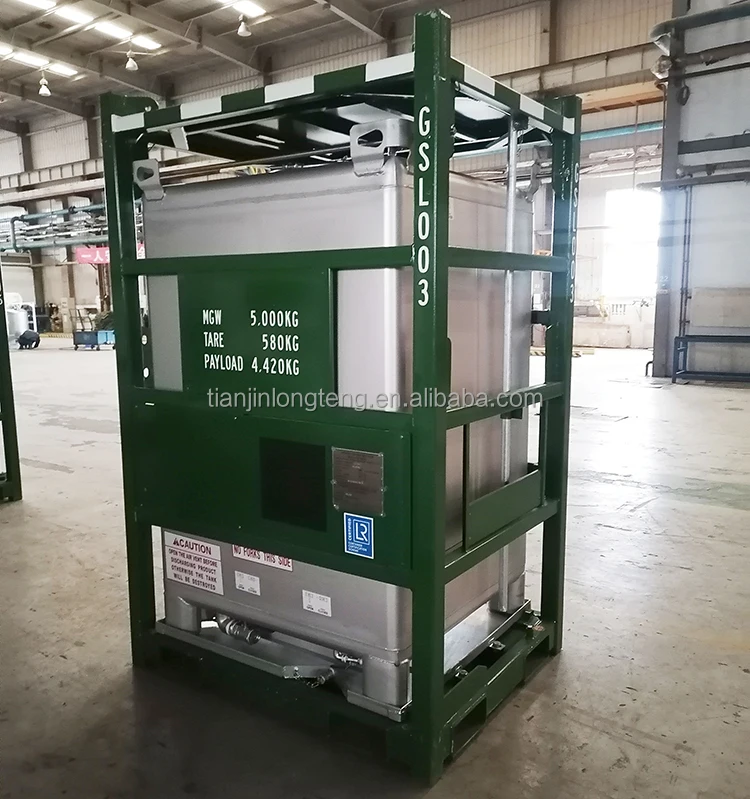 550 Gal Stainless Steel IBC Nitrogen Tank Container for Offshore Use ...
