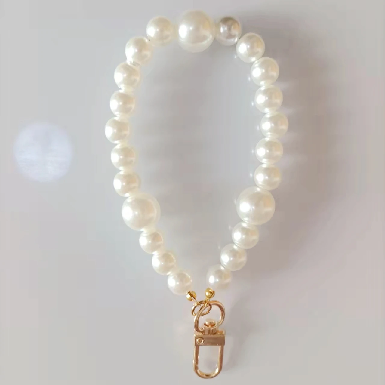 Factory Wholesale Pearl Keychain Creative Small Gift Pearl Key Ring ...