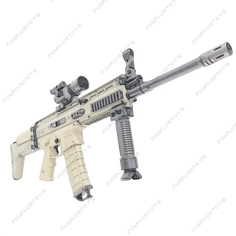 JM SCAR Electric TOY GUN GEL Ammos AUTO Shooting Blaster Balls Splatter ...