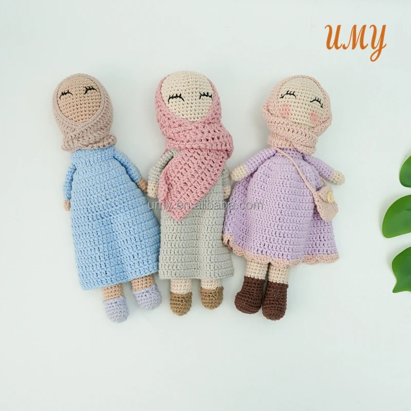 Baby Knitted Islamic Crochet Tricot Dolls Hijab Muslim