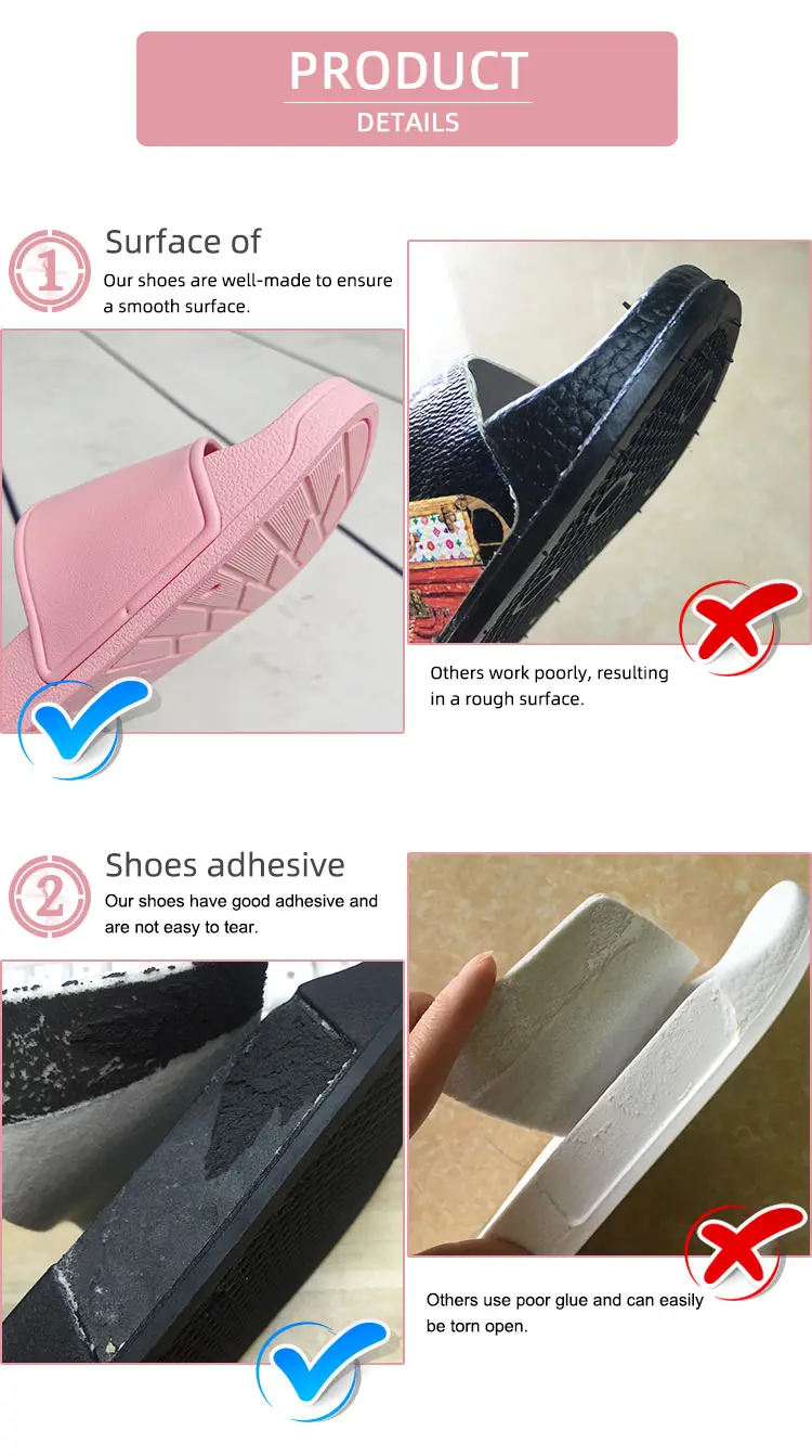 Comfortable Multiple Colors Black White Blank Pvc Slippers Sandals ...