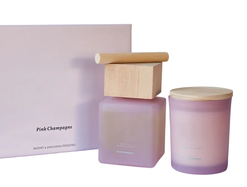 Vietnam Wewood Empty Clear Square Glass Reed Diffuser Bottles