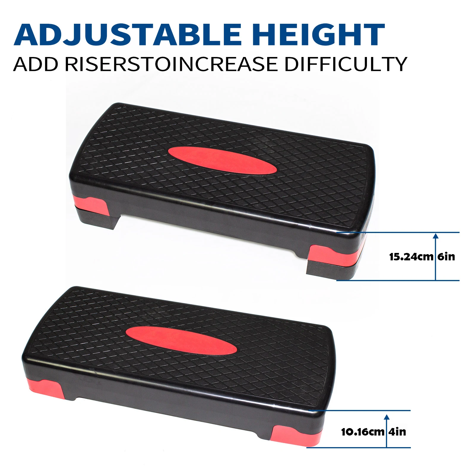 Adjustable Aerobic Exercise Workout Stepper Platform Trainer with Non ...