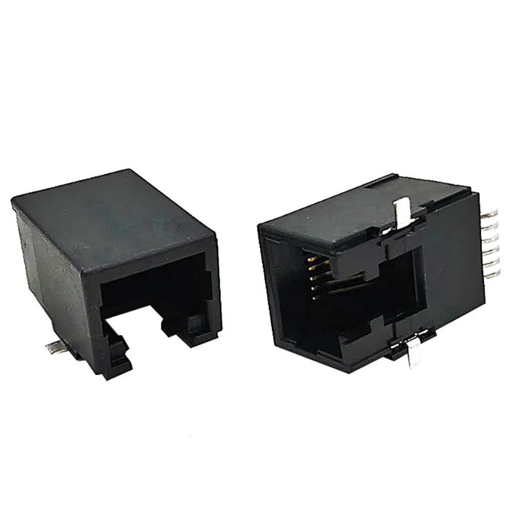Rj11 Rj12 Rj25 Smt Modular Jack Female 6p6c Connector 5322 Right Angle ...
