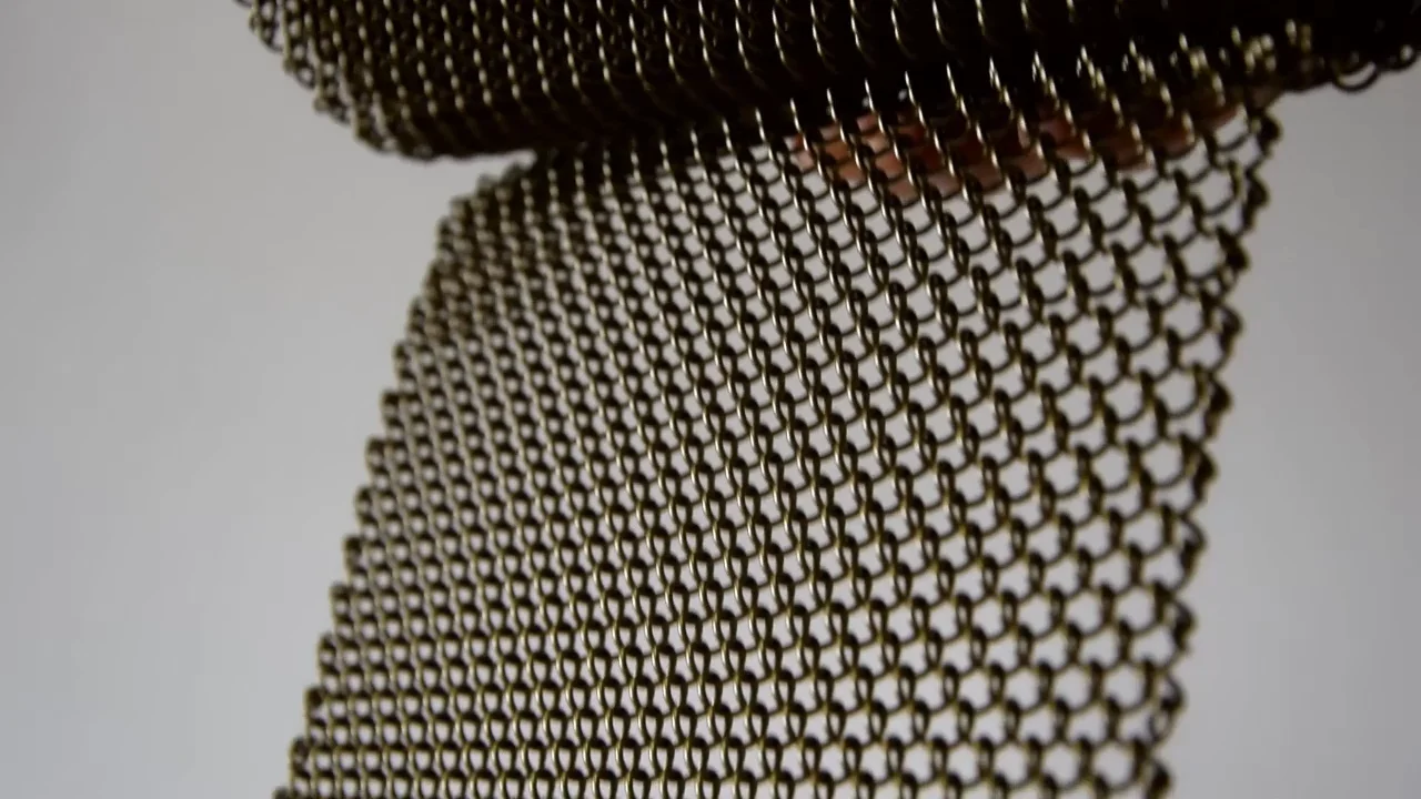 Flexible Metal Mesh Fabric For Clothing/curtain - Buy Gold Metallic ...