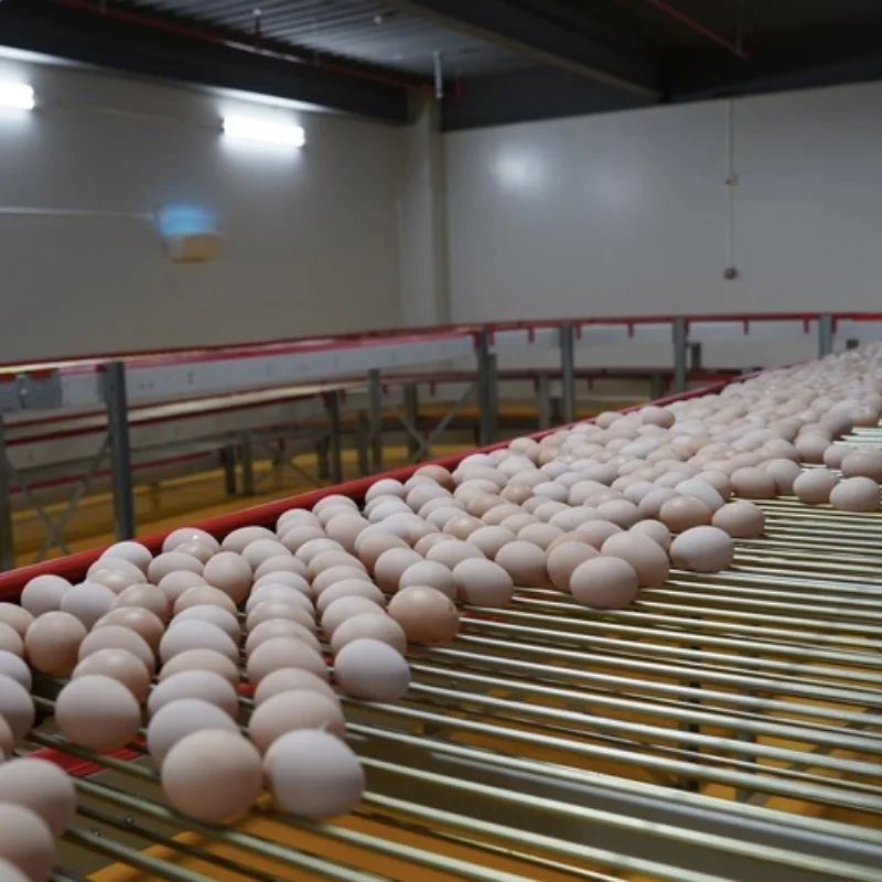 Poultry Automatic Farm Equipment Egg Collection System 4000 Eggs Fully ...