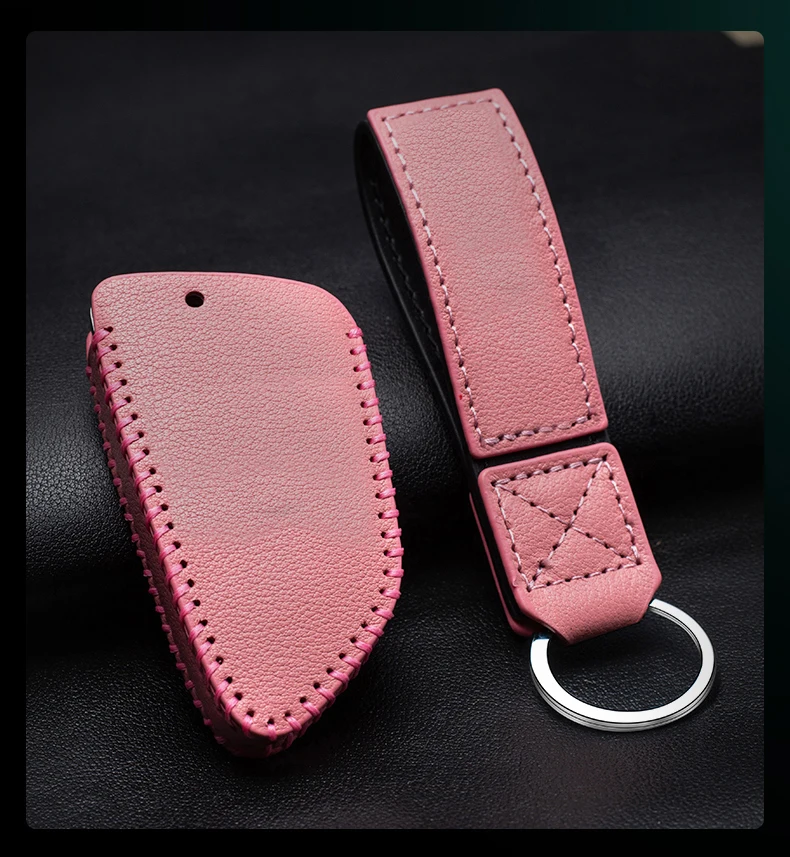 Custom Handmade Model High End Leather Car Remote Car Key Cover - Buy ...