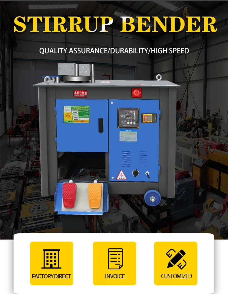 Automatic Steel Bar Bending Hoop Machine Rebar Stirrup Bending Machine ...