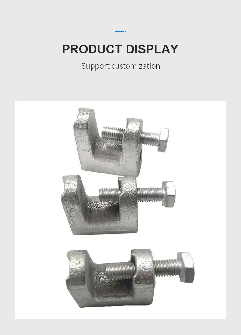 H-shaped Steel Beam Clamp for Hoisting Threaded Rod