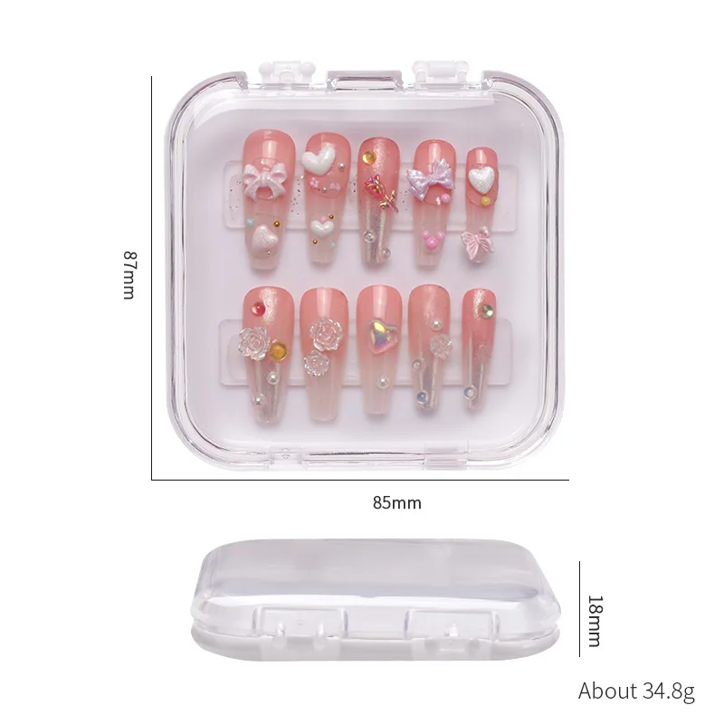 Clear Acrylic Press on Nail Boxes - Perfect Storage Solutions