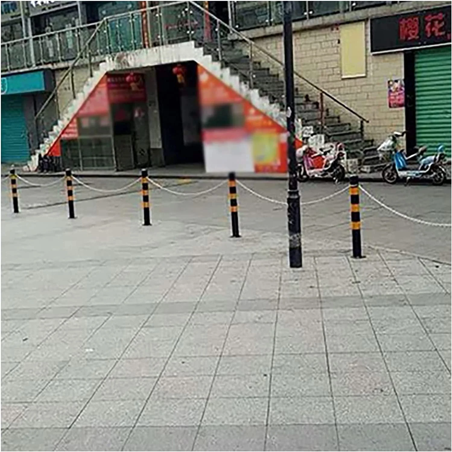 Parking Lock Barriers Foldable Warning Column Parking Bollard Thick ...