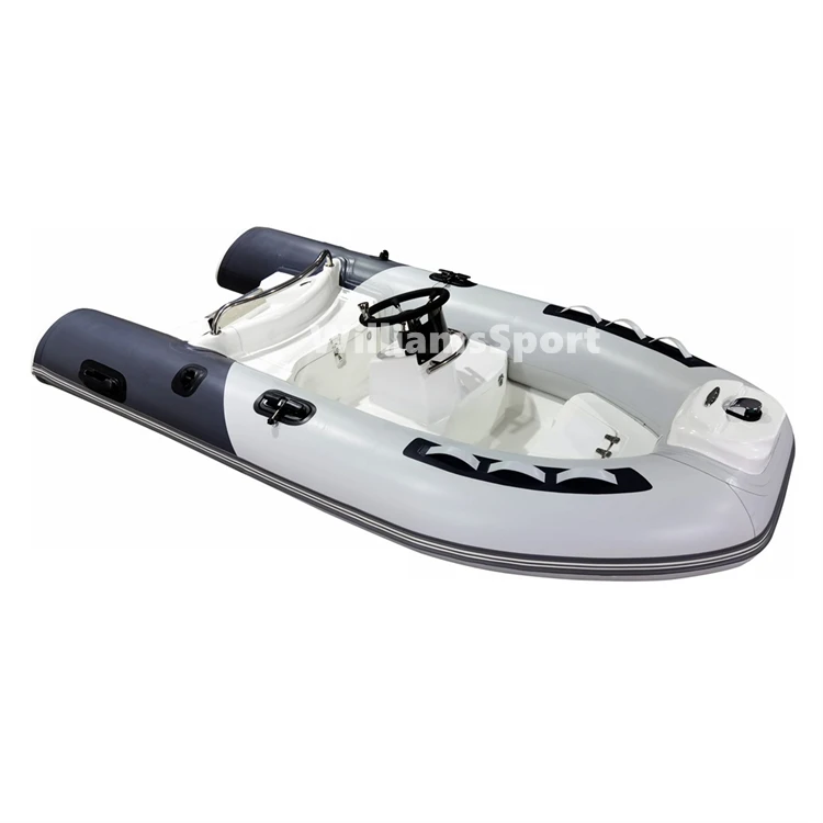 10ft Rib300 Rowing Fiberglass Double Hull Inflatable Tender Dinghy Boat ...