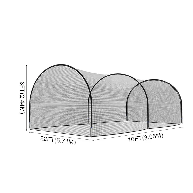 Custom 22FT Baseball Net Batting Cage - Durable & Portable