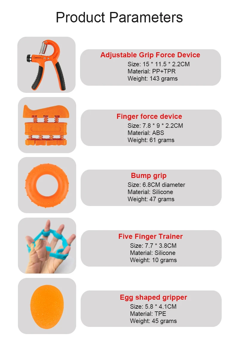 Dynamometer Acero Silicon Hand Grip Kit - Strengthen Fingers
