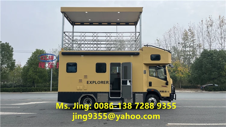 Modern Design HOWO Luxury RV 4x2 Automatic Caravan off Road Motorhomes ...