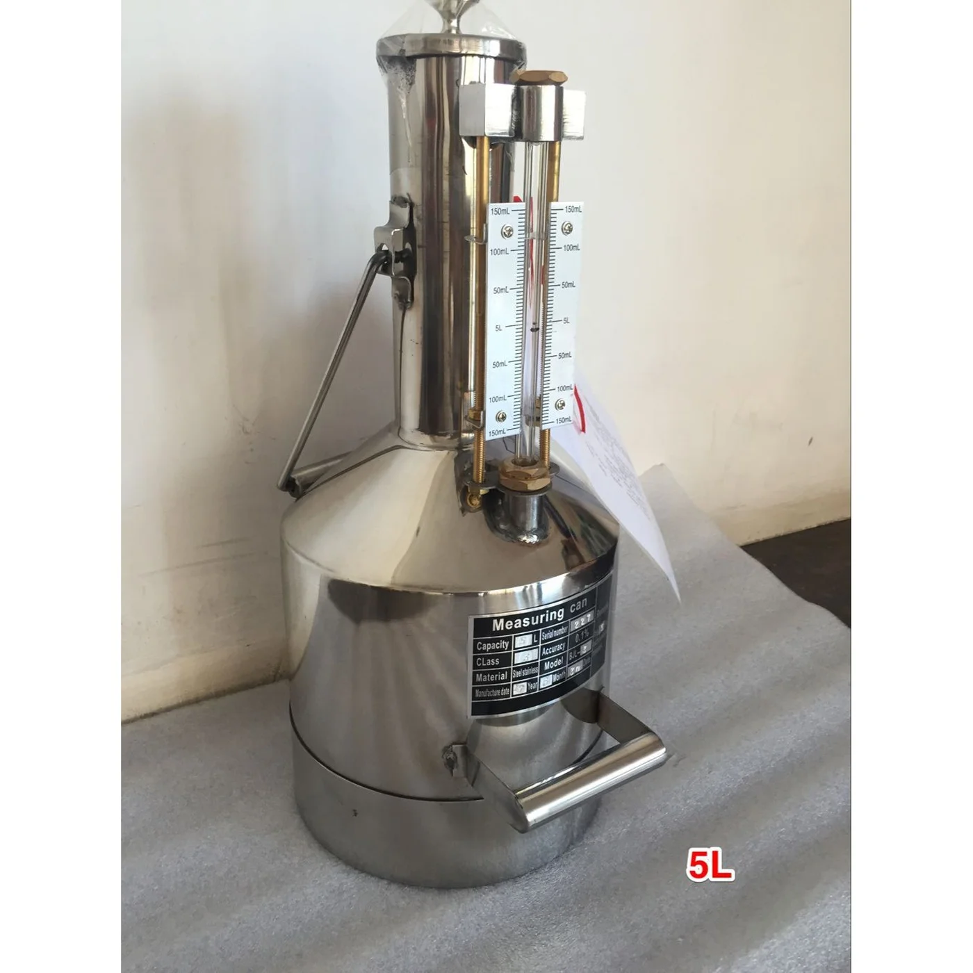 Fuel Dispenser Carbon Stainless Steel Measuring Can for Gas Station ...