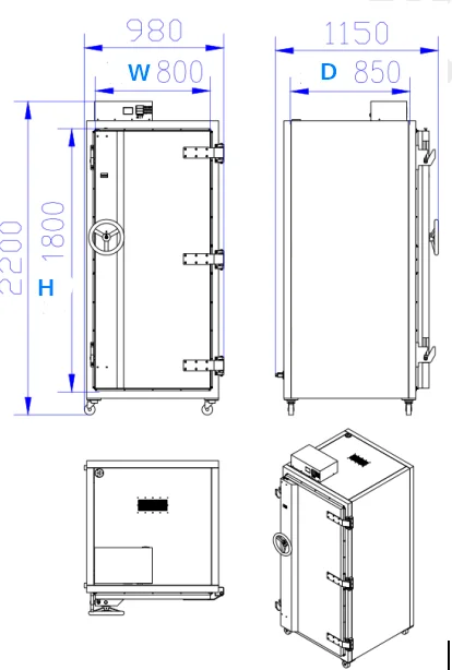 19 Inch Rf Shielded Server Rack Cabinet Shielding Mitigating Signals ...