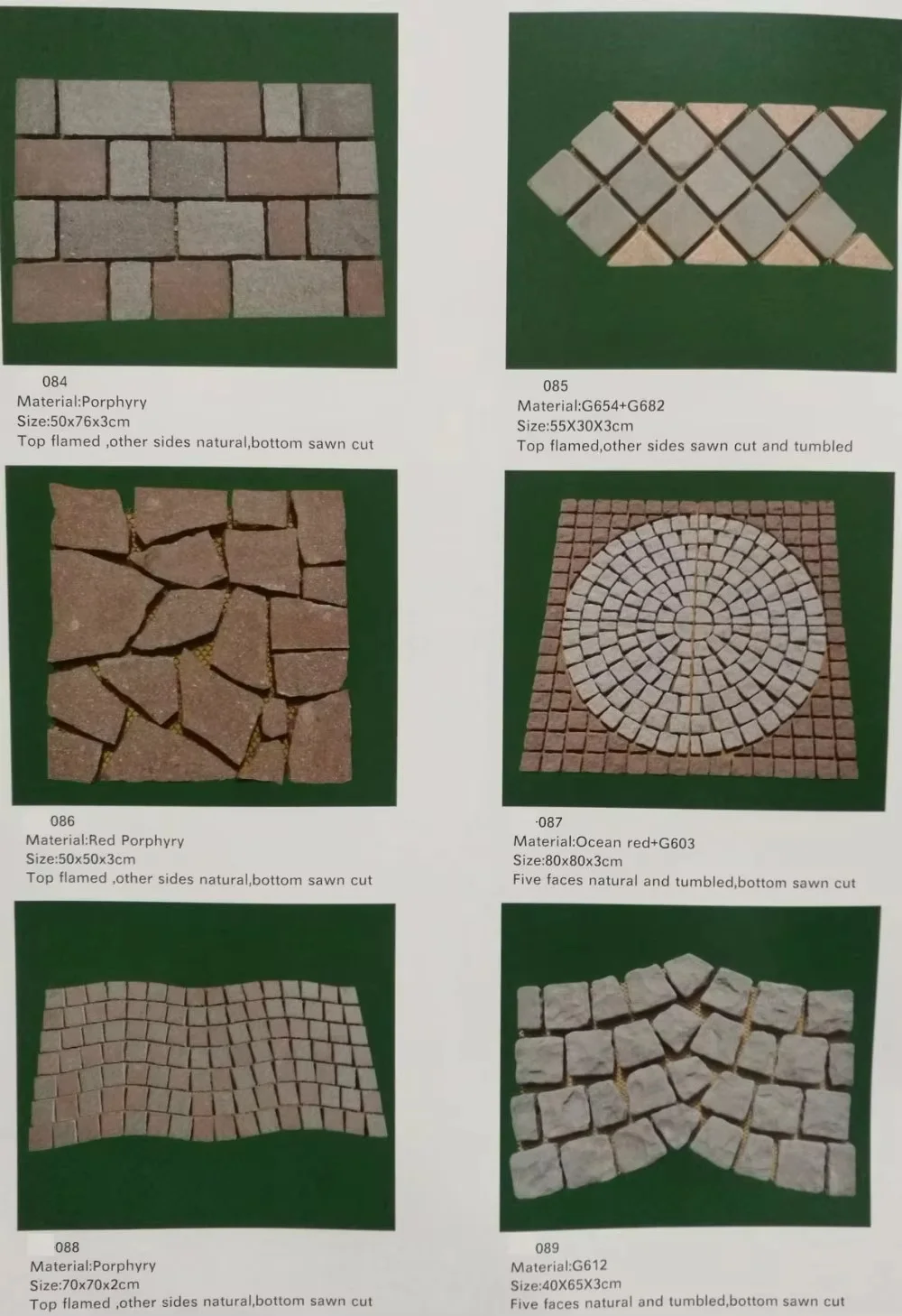 Natural Split Granite Driveway Pavers for Outdoor Landscaping Stones ...