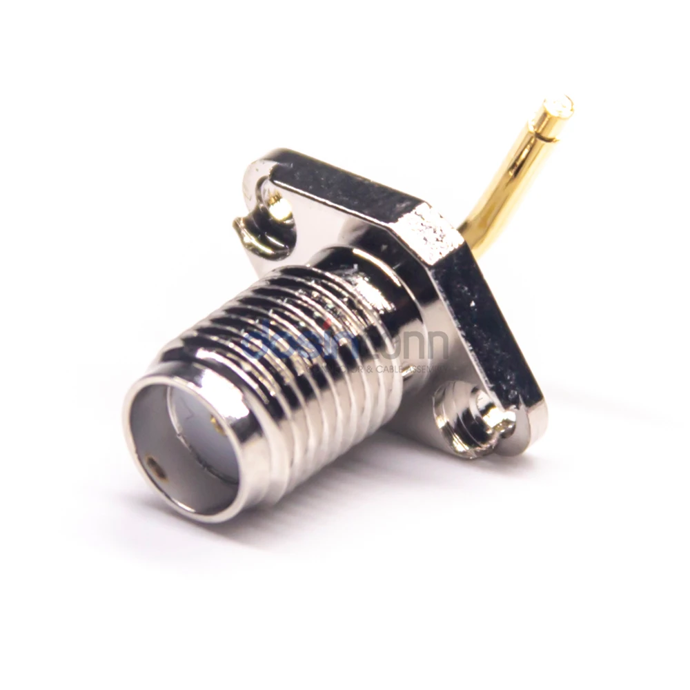 Sma Straight Female Rf Connector For 2 Hole Flange Mount Sma Jack Pcb ...