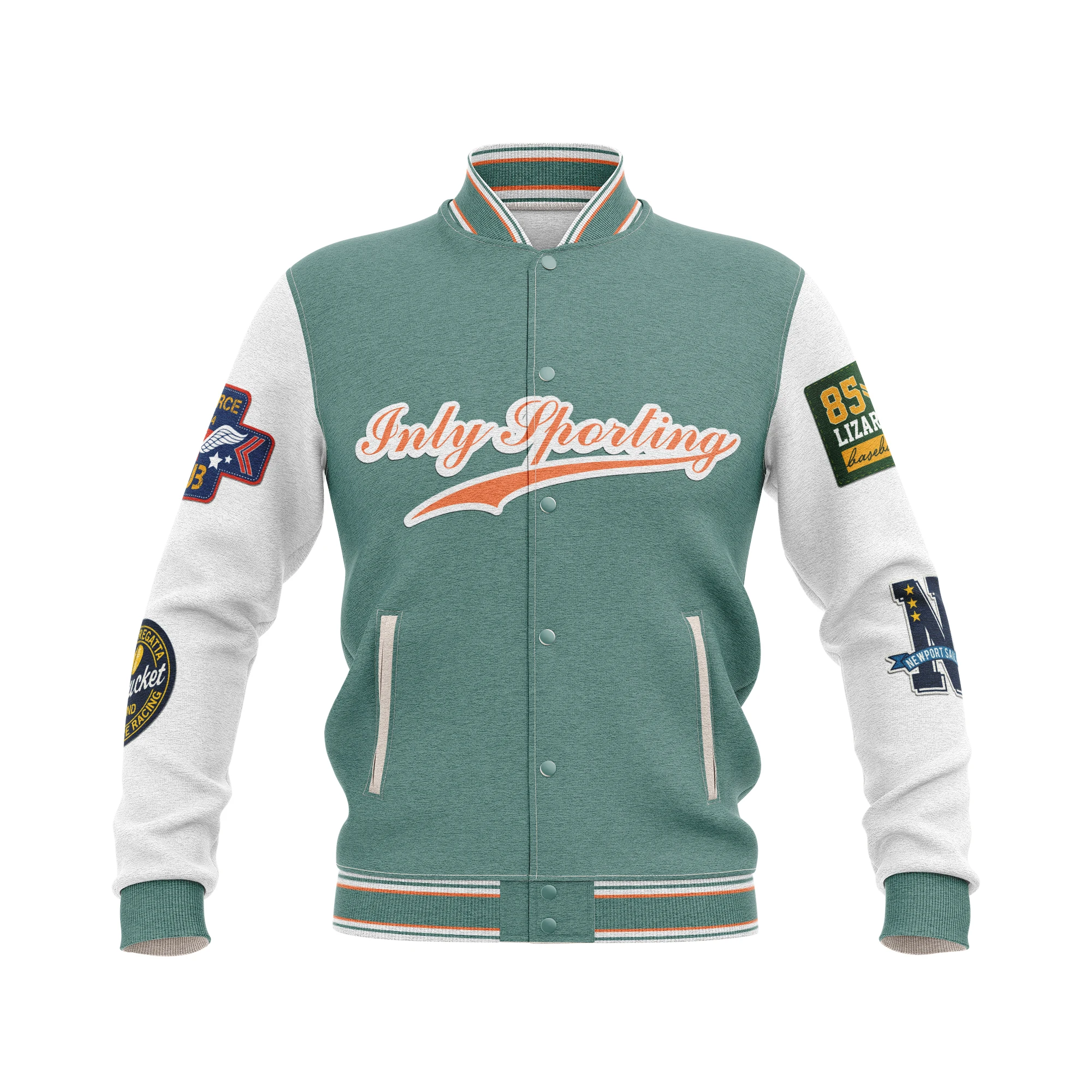 Customized Embroidery Logo Sublimation College Varsity Jacket