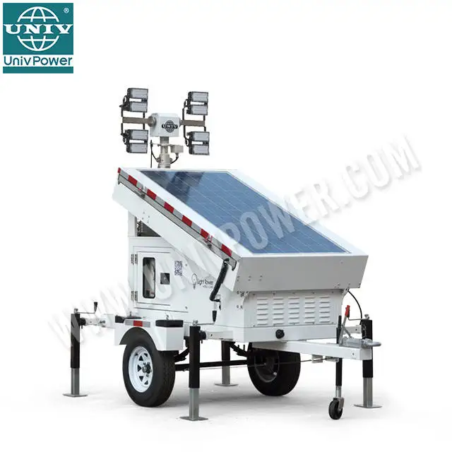 Mobile Solar Generator Trailer Light Tower - Outdoor Solutions