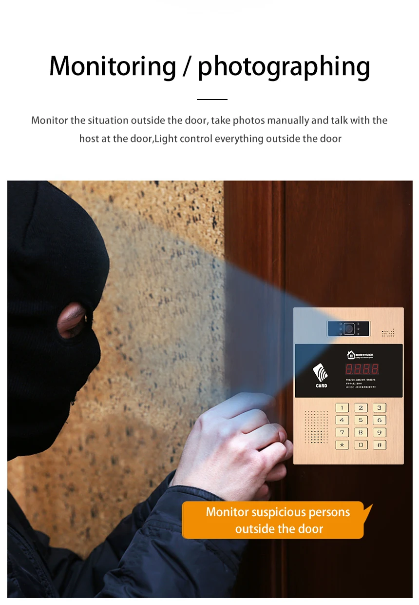 Building Intercom Systems With Secure Biometric Access Control Night ...