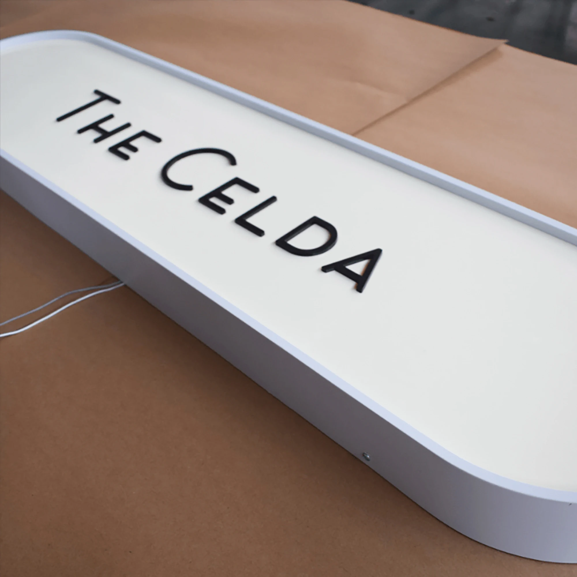 Custom Stainless Steel Frame Logo Led Light Box Sign Illuminated ...