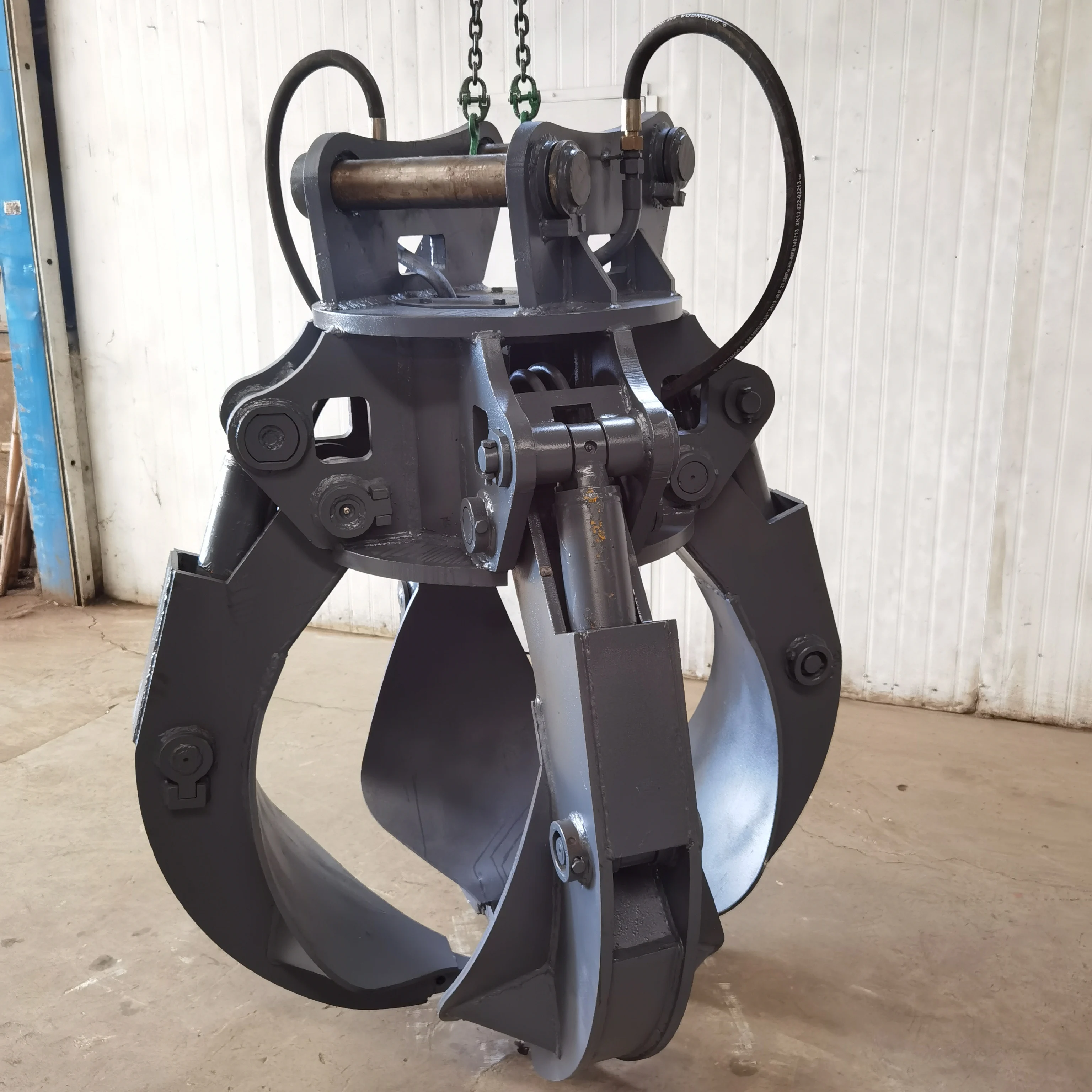 Excavator Grab Scrap Metal Demolition Sorting Grapple Catching Scrap ...