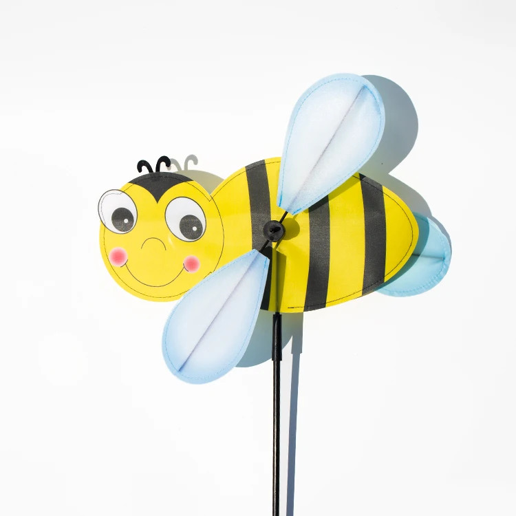 Cute bee Windmill Toys Children Crafts Kids DIY Painting Butterfly ...