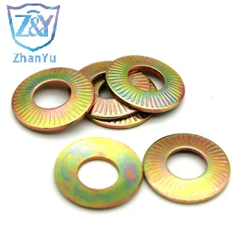 Din9250 Conical Knurled Spring Washers Steel Yellow Blue White Zinc ...