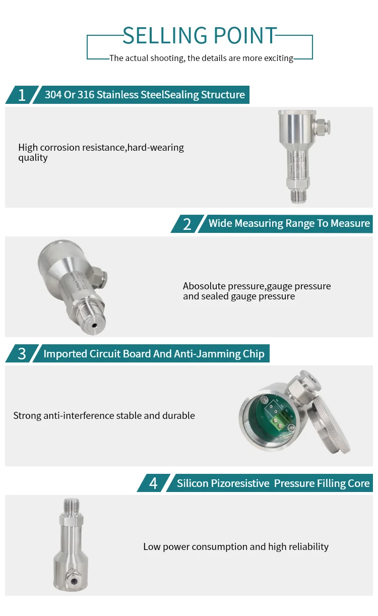 QDW90A Piezoresistive Pressure Transmitter - Stainless Steel